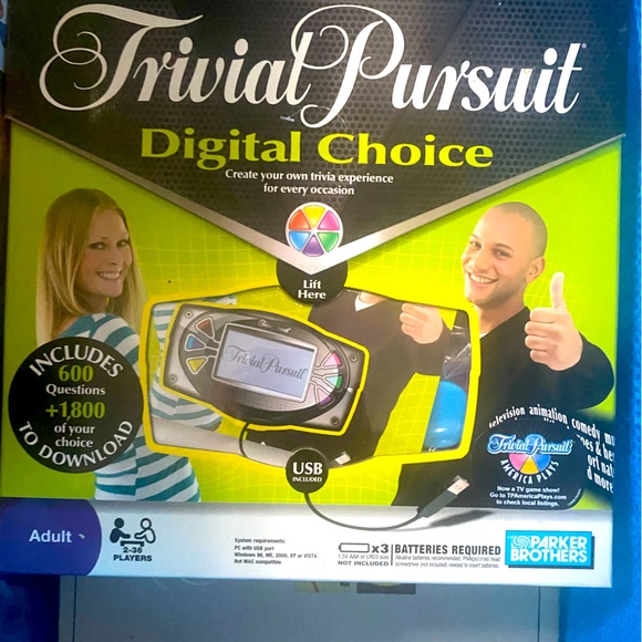 Hasbro | Games | Hasbro Parker Brothers Trivial Pursuit Digital Choice ...